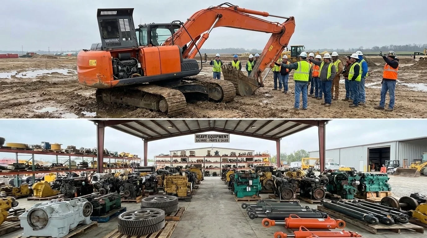 Why Use Construction Equipment Salvage Yards - Lomoca Heavy Truck Parts